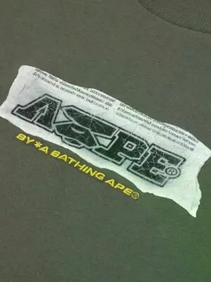 AAPE BY *A BATHING APE Printed T-shirt - Green