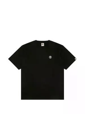 AAPE BY *A BATHING APE Logo-appliqué T-shirt - Black