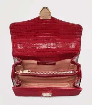 ASPINAL OF LONDON Midi Leather Mayfair Top-handle Bag - Red