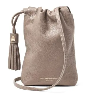 ASPINAL OF LONDON Leather Soho Cross-body Pouch - Neutral