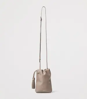 ASPINAL OF LONDON Leather Soho Cross-body Pouch - Neutral