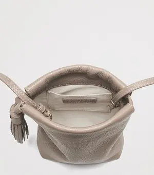 ASPINAL OF LONDON Leather Soho Cross-body Pouch - Neutral