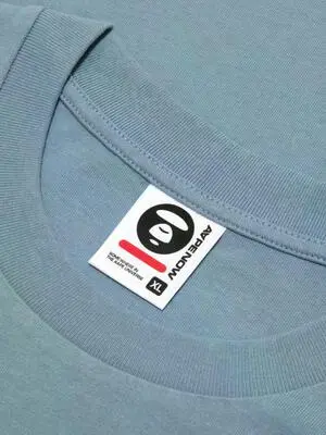 AAPE BY *A BATHING APE Round-neck Logo T-shirt - Blue