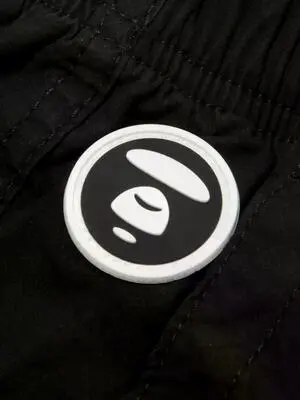 AAPE BY *A BATHING APE Logo-patch Trousers - Black