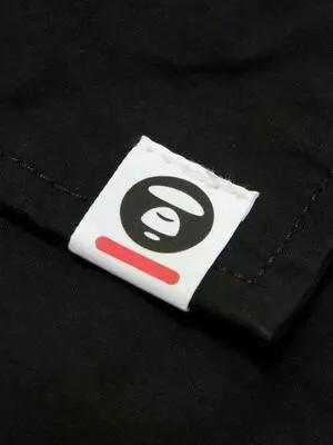 AAPE BY *A BATHING APE Logo-patch Trousers - Black