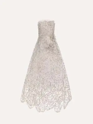 Oscar De La Renta Gown - Silver