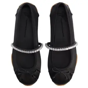 GIUSEPPE ZANOTTI Gz Top Ballet Strass - Black