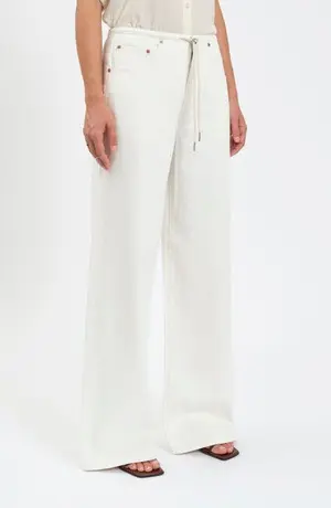 DAZE Madison Tie Waist Wide Leg Jeans