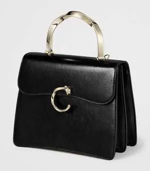 Cartier Panthère De Mini Top-handle Bag - Black