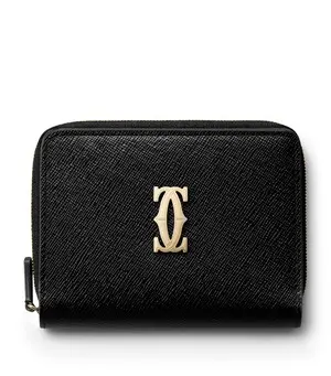 Cartier Leather C De Wallet - Black