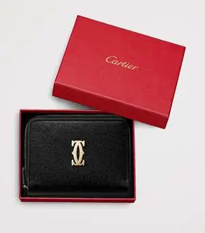 Cartier Leather C De Wallet - Black