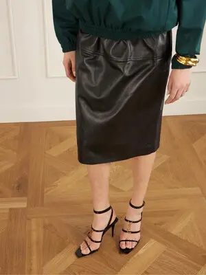 Saint Laurent Cassandra Embellished Patent-leather Pumps