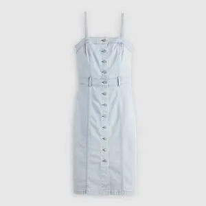 LEVI'S Denim Bustier Midi Dress - Not Surprised