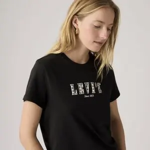 LEVI'S Graphic Logo T-shirt - Gingham Serif