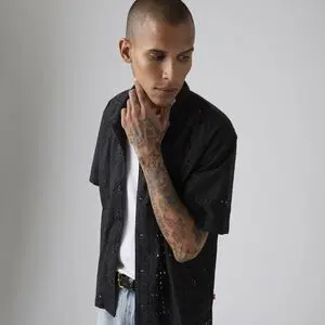 LEVI'S Sunset Camp Eyelet Shirt - Jet Black
