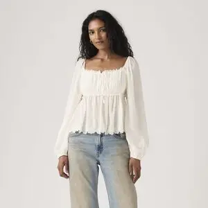 LEVI'S Ottie Long-sleeve Blouse - Egret