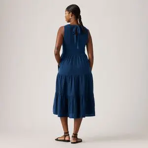 LEVI'S Cely Smocked Midi Dress - Chill Lagoon