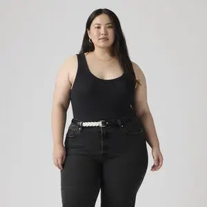LEVI'S Hayes Ribbed Tank Top - Anthracite Night