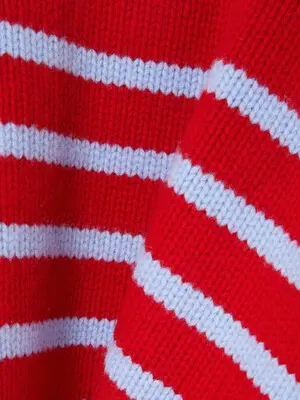 LA LIGNE Mini Marin Striped Wool And Cashmere-blend Sweater - Red
