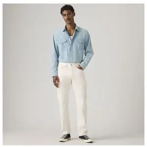 LEVI'S 502 Taper Authentic Soft Jeans - White Paper Garment Dye
