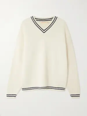 &daughter Balla Slouch Striped Wool Sweater - Neutrals