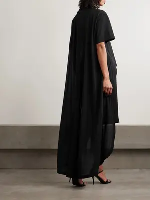 Balenciaga Asymmetric Cotton-blend Jersey T-shirt