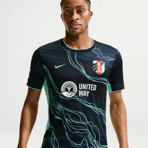 Nike Kansas City Current Stadium Away Dri-fit Nwsl Replica Jersey - Blue