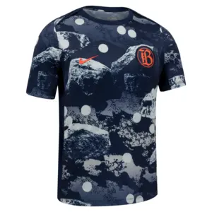 Nike Bay Fc Nwsl Short-sleeve Pre-match Top - Grey
