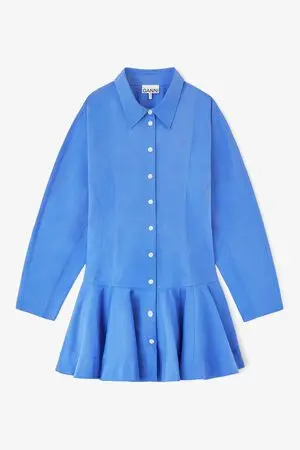 GANNI Shirt Dress - Navy