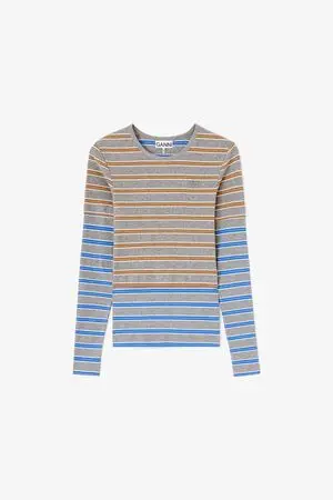 GANNI Long-sleeve Top - Blue
