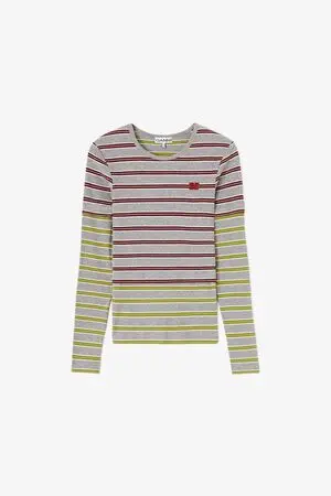 GANNI Long-sleeve Top - Red