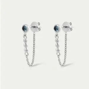 SOPHIE BLAKE Sabrina Chain Huggie Earrings - 14kgold