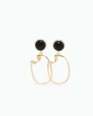SOPHIE BLAKE Rumor Onyx Earrings - Gold