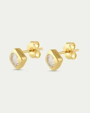 SOPHIE BLAKE Deco Stud Earrings - Gold