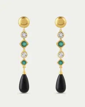 SOPHIE BLAKE Carmen Deco Drop Earrings - Gold