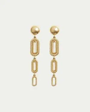 SOPHIE BLAKE Josephine Graduated Drop Earrings - Gold