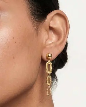 SOPHIE BLAKE Josephine Graduated Drop Earrings - Gold