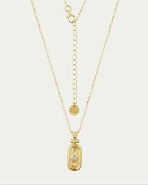 SOPHIE BLAKE Louis Pendant With White Topaz - Gold