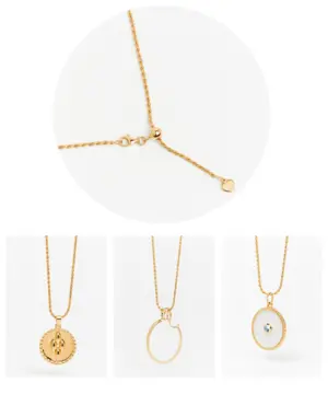 SOPHIE BLAKE Adjustable Rope Chain 2mm
