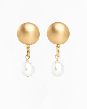 SOPHIE BLAKE Sol Pearl Drop Earrings - Gold