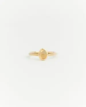 SOPHIE BLAKE Trinity Ring With Lemon Quartz - Gold