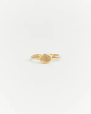 SOPHIE BLAKE Trinity Ring With Lemon Quartz - Lemonquartz