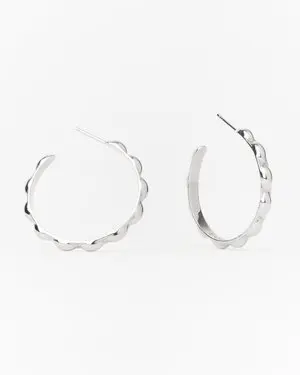 SOPHIE BLAKE Large Selena Hoop Earrings - Silver