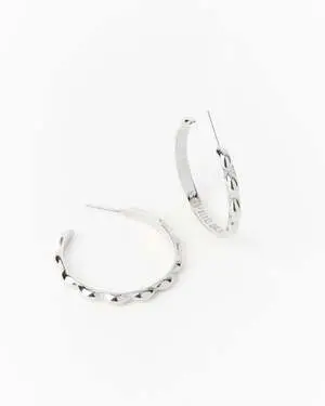 SOPHIE BLAKE Large Selena Hoop Earrings - Silver