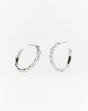 SOPHIE BLAKE Small Selena Hoop Earrings - Silver