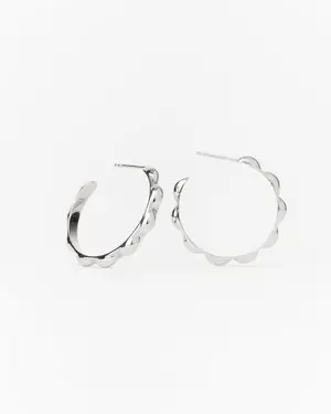 SOPHIE BLAKE Small Selena Hoop Earrings - Silver