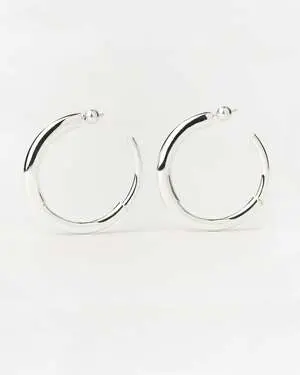 SOPHIE BLAKE Medium Maggie Hoop Earrings - Silver