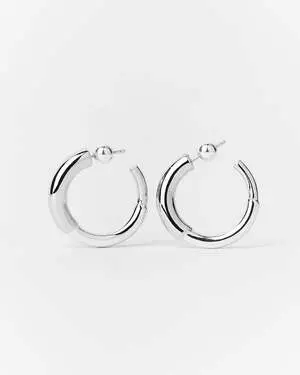 SOPHIE BLAKE Small Maggie Hoop Earrings - Silver