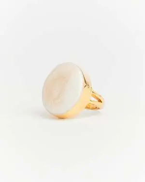 SOPHIE BLAKE Adriana Pearl Cocktail Ring - Gold