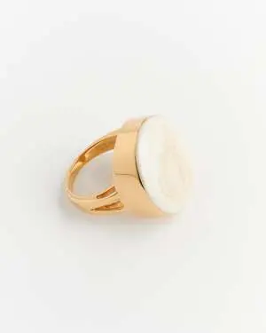 SOPHIE BLAKE Adriana Pearl Cocktail Ring - Gold